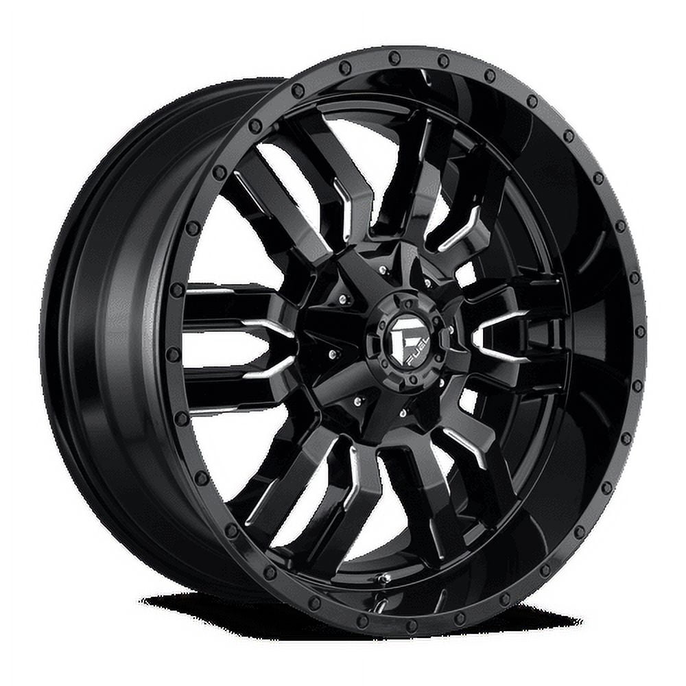 Fuel 1PC Aluminum Rim D595 SLEDGE 20X10in Gloss Black Milled Finish ...