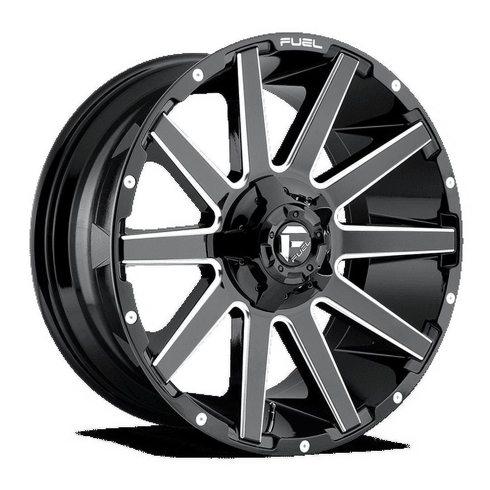 Fuel 1PC Aluminum Rim D615 CONTRA 20X9in Gloss Black Milled Finish ...