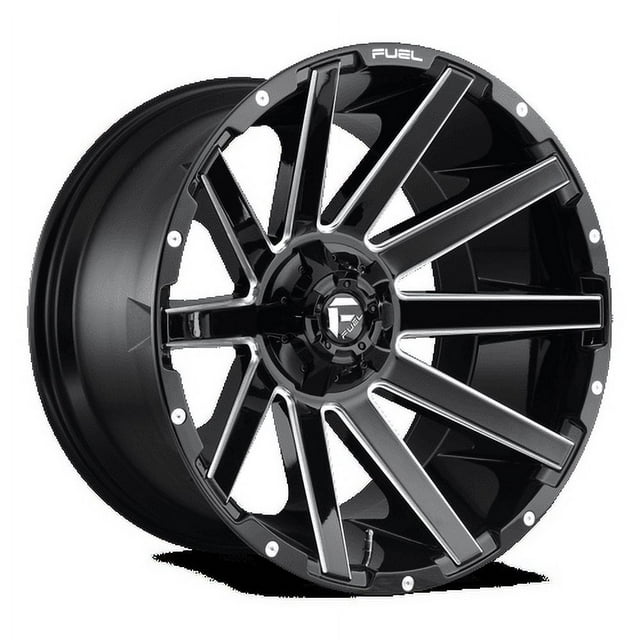 Fuel 1PC Aluminum Rim D615 CONTRA 22X12in Gloss Black Milled Finish ...