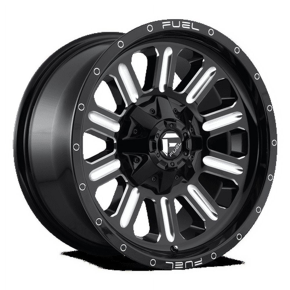 Fuel 1PC Aluminum Rim D620 HARDLINE 18X9in Gloss Black Milled Finish ...
