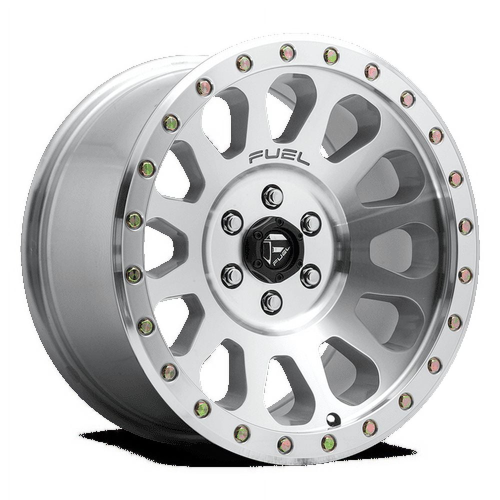 Fuel 1PC Aluminum Rim D647 VECTOR 17X8.5in Diamond Cut Machined with ...