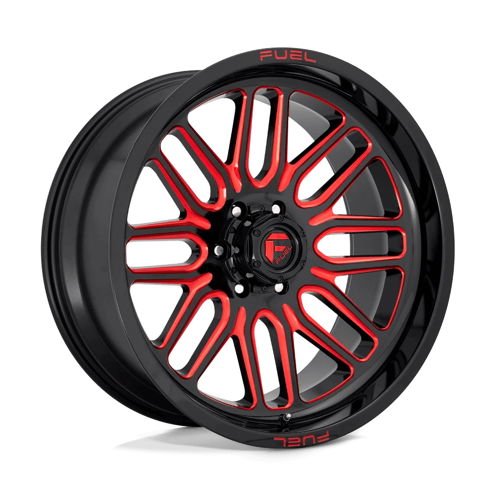 Fuel 1PC Aluminum Rim D663 IGNITE 22X12in Gloss Black Red Tinted Clear ...