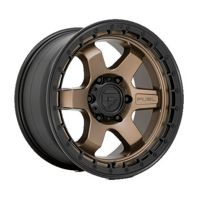 Fuel 1PC Aluminum Rim D751 BLOCK 18X9in Matte Bronze with Black Ring ...
