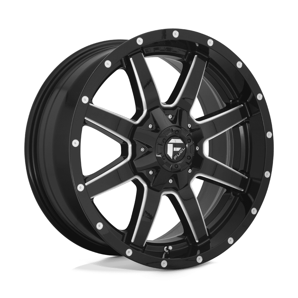 Fuel 1PC Cast Aluminum Rim D610 18X9 8X180 GL-BLK-MIL 20MM ...