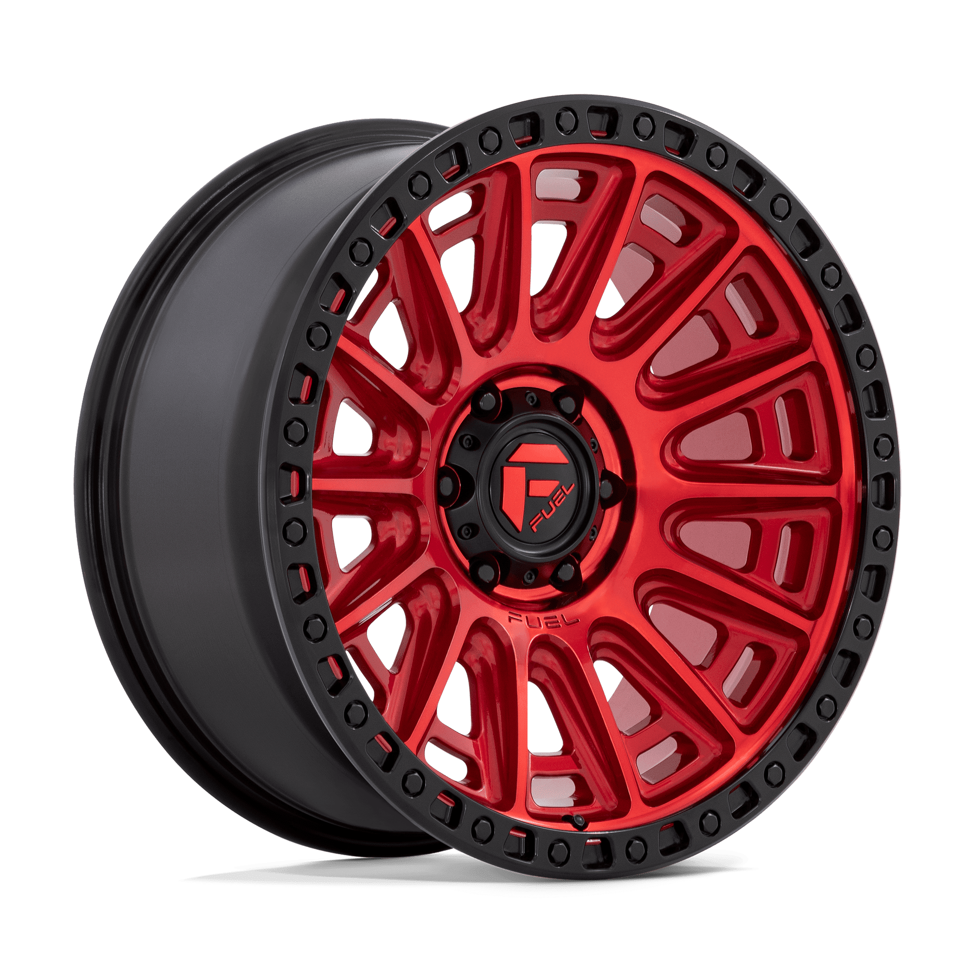 Fuel 1PC Cast Aluminum Rim D834 20X9 6X5.5 C-RED-BLK-RG 1MM ...