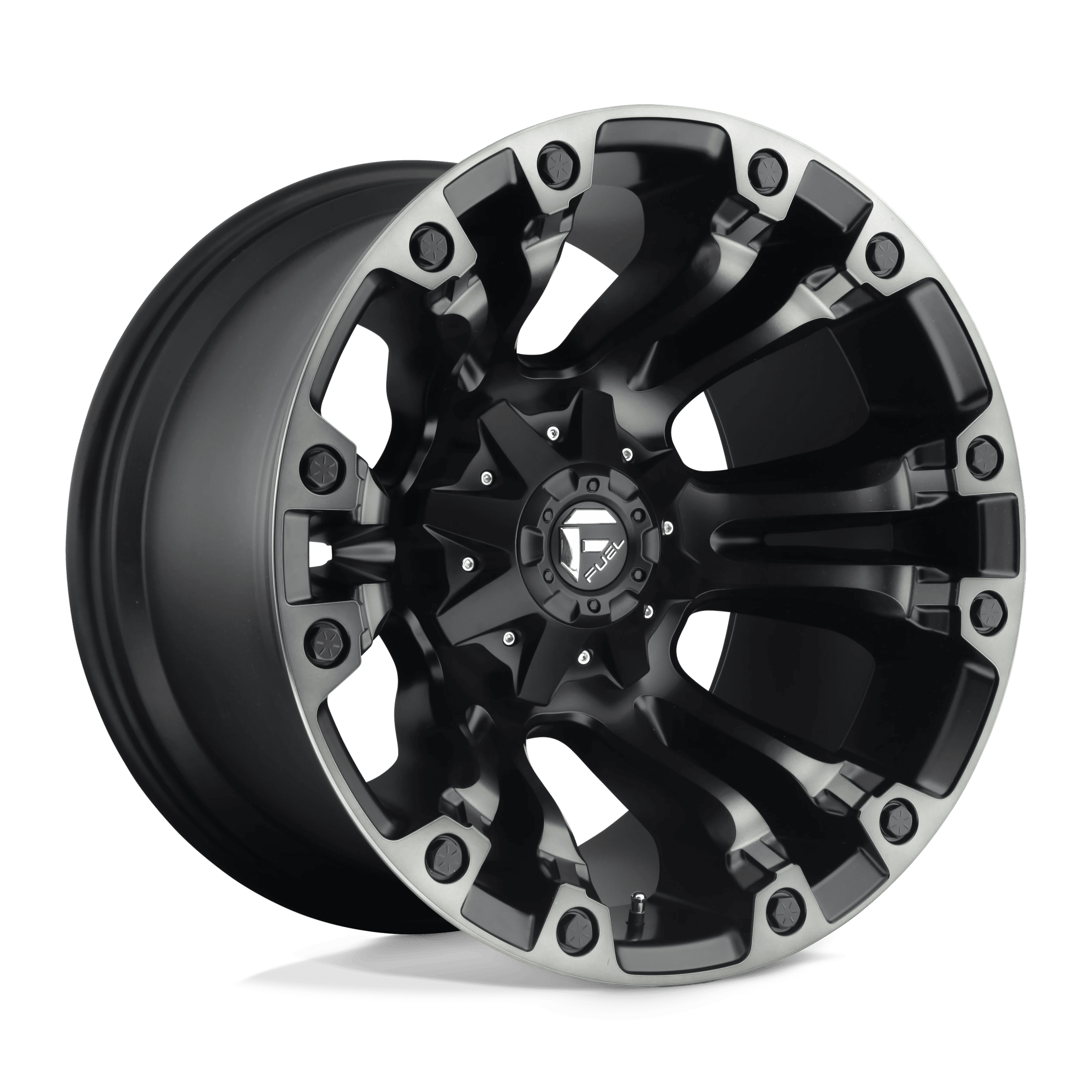 Fuel 1PC Cast Aluminum Wheel D851 17x9 8x6.5 M-BLK GRY 1mm ...