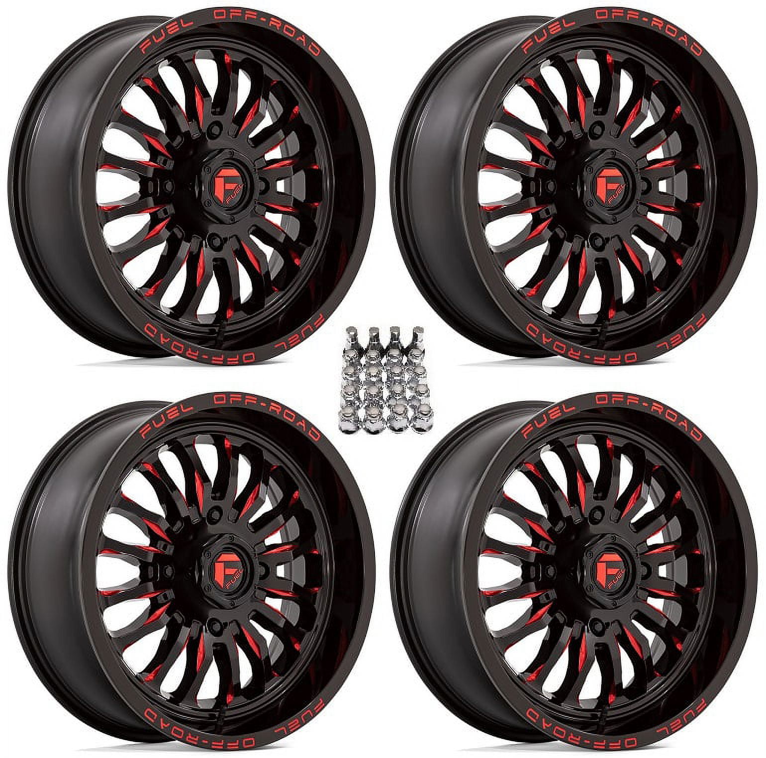 Fuel ARC 18" UTV Wheels Red Can-Am Commander Maverick Renegade ...