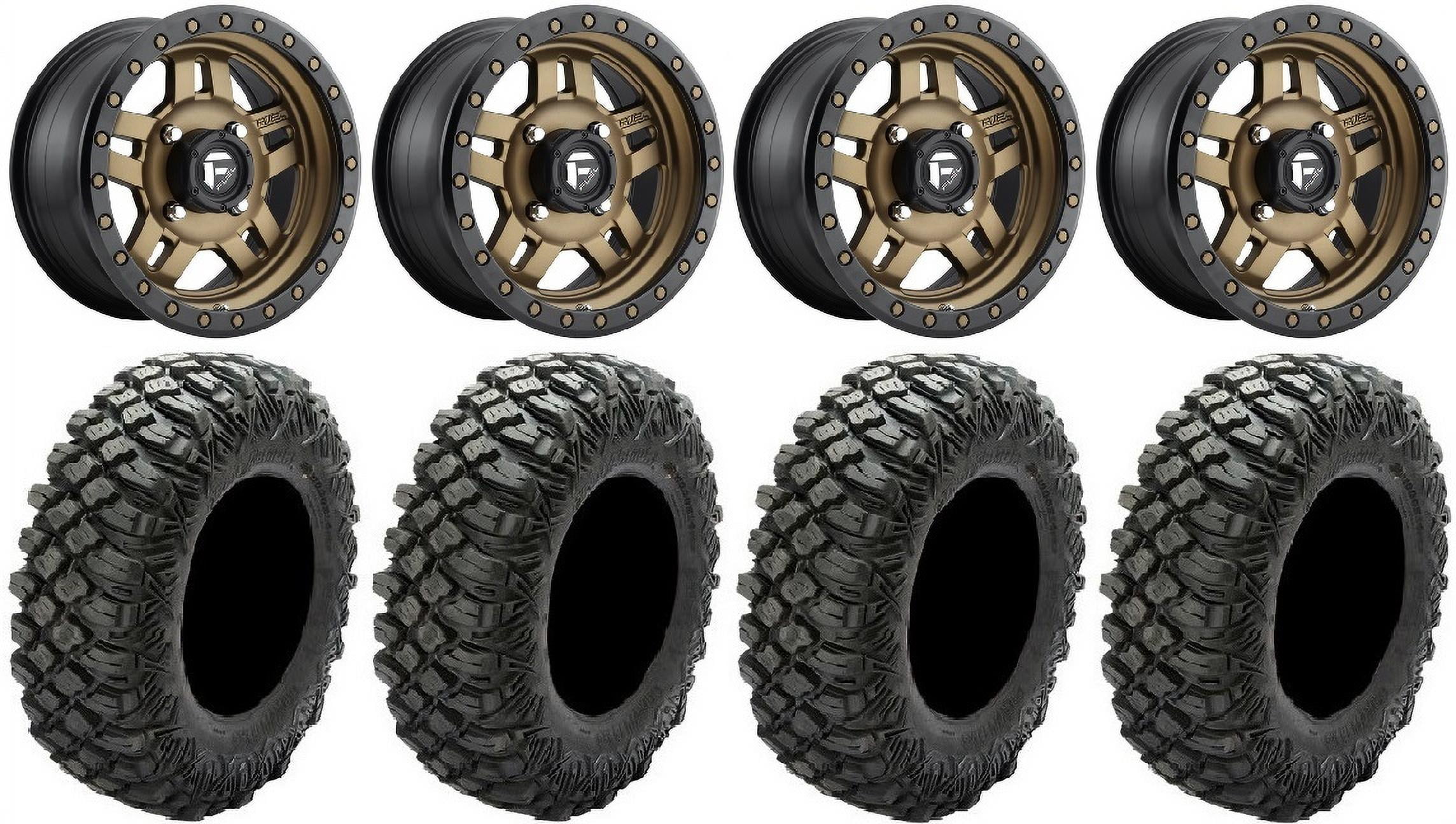 Fuel Anza Bronze 14" Wheels 32" Crawler XG Tires Polaris RZR XP 1000 ...