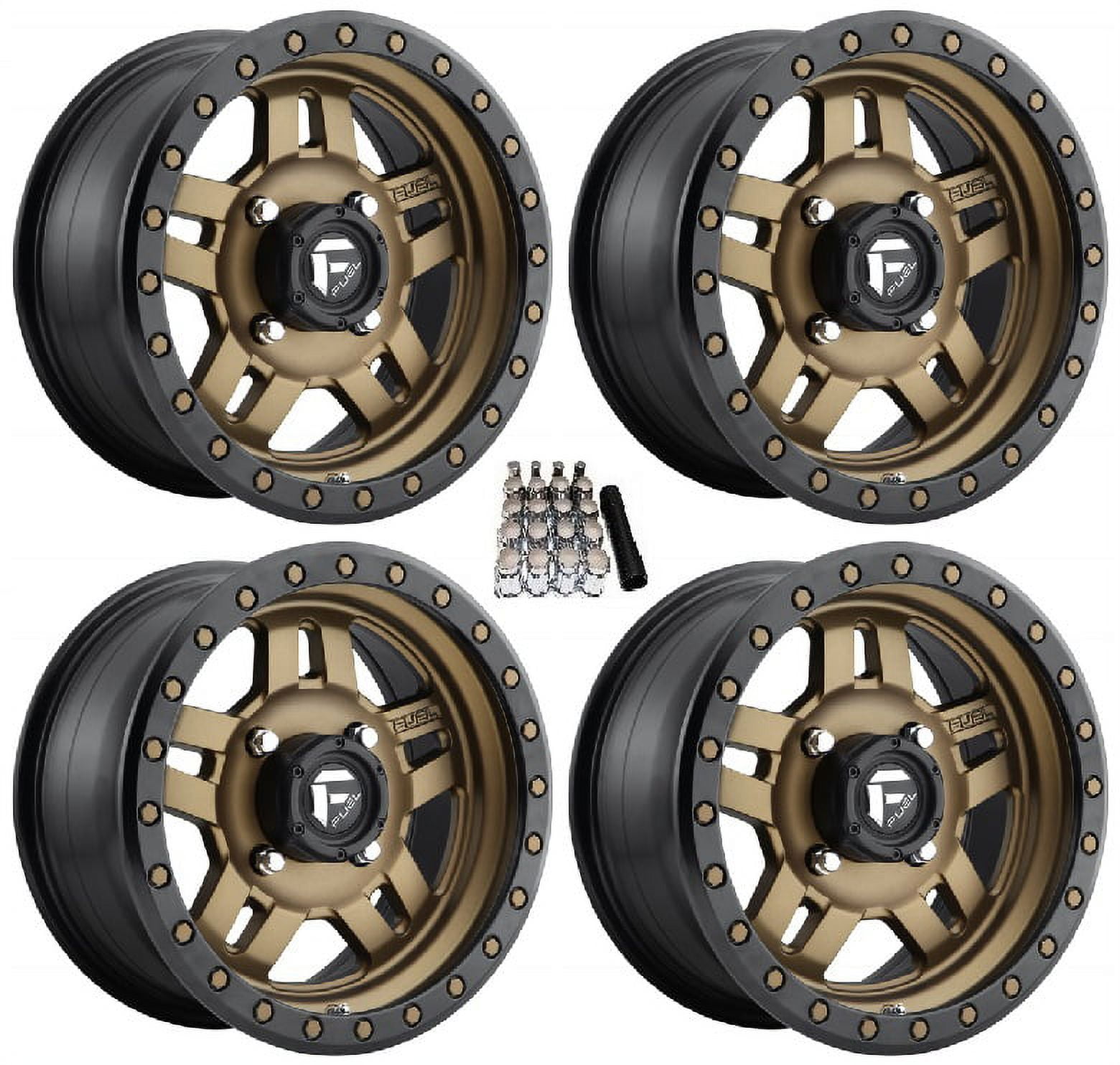 Fuel Anza UTV Wheels Bronze 14" Polaris RZR 1000 XP / Ranger XP 900/ ...
