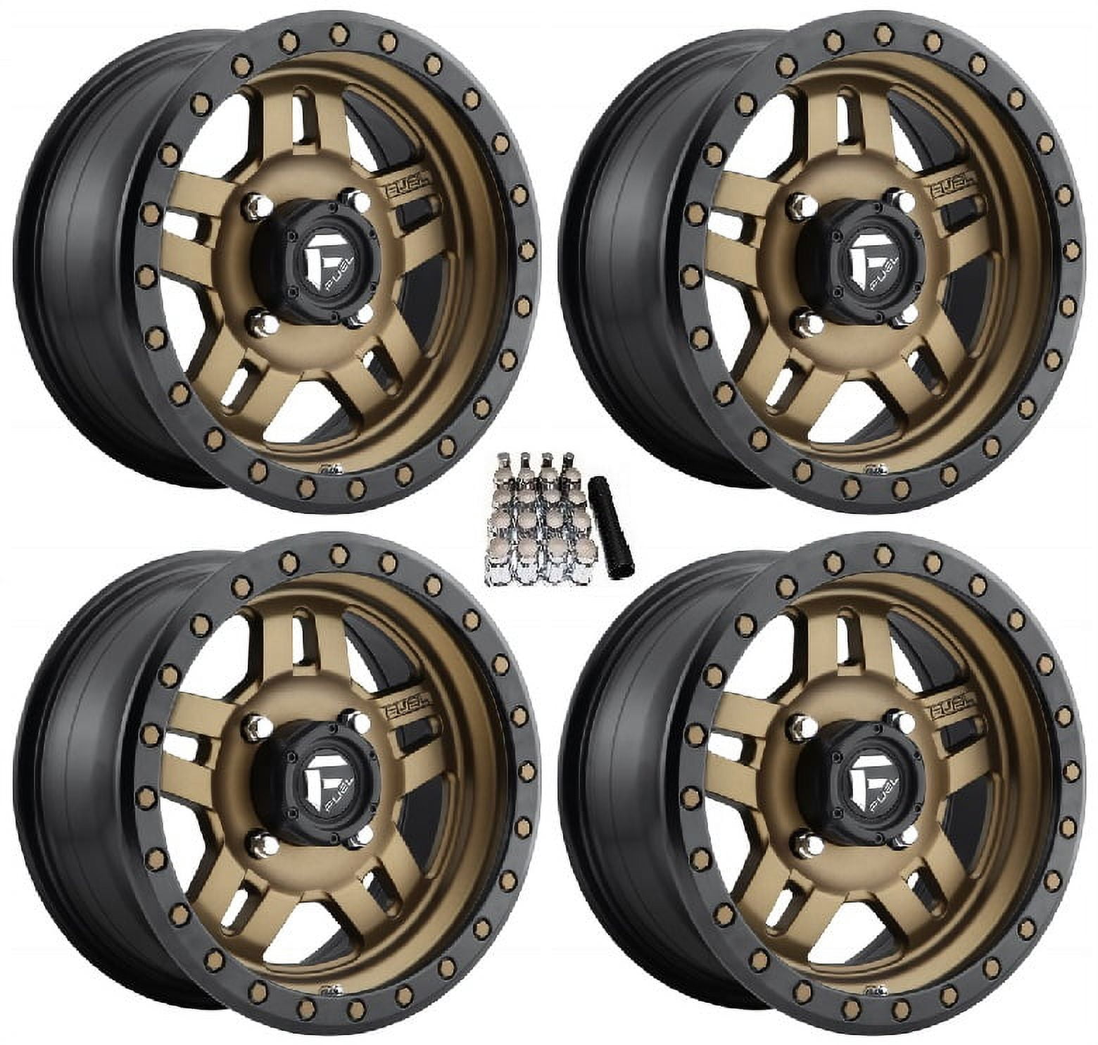 Fuel Anza UTV Wheels Bronze 15" Polaris RZR 1000 XP / Ranger XP 900/ ...