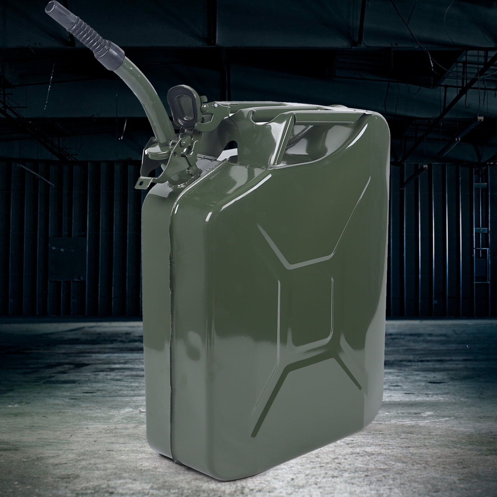 Fuel Can 5 Gallon 20L Gas Gasoline Fuel Backup Metal Steel Tank Spill ...