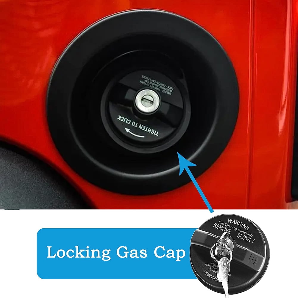 Fuel Cap for Jeep Gladiator Wrangler, Locking Gas Cap, Durable Fuel Cap ...
