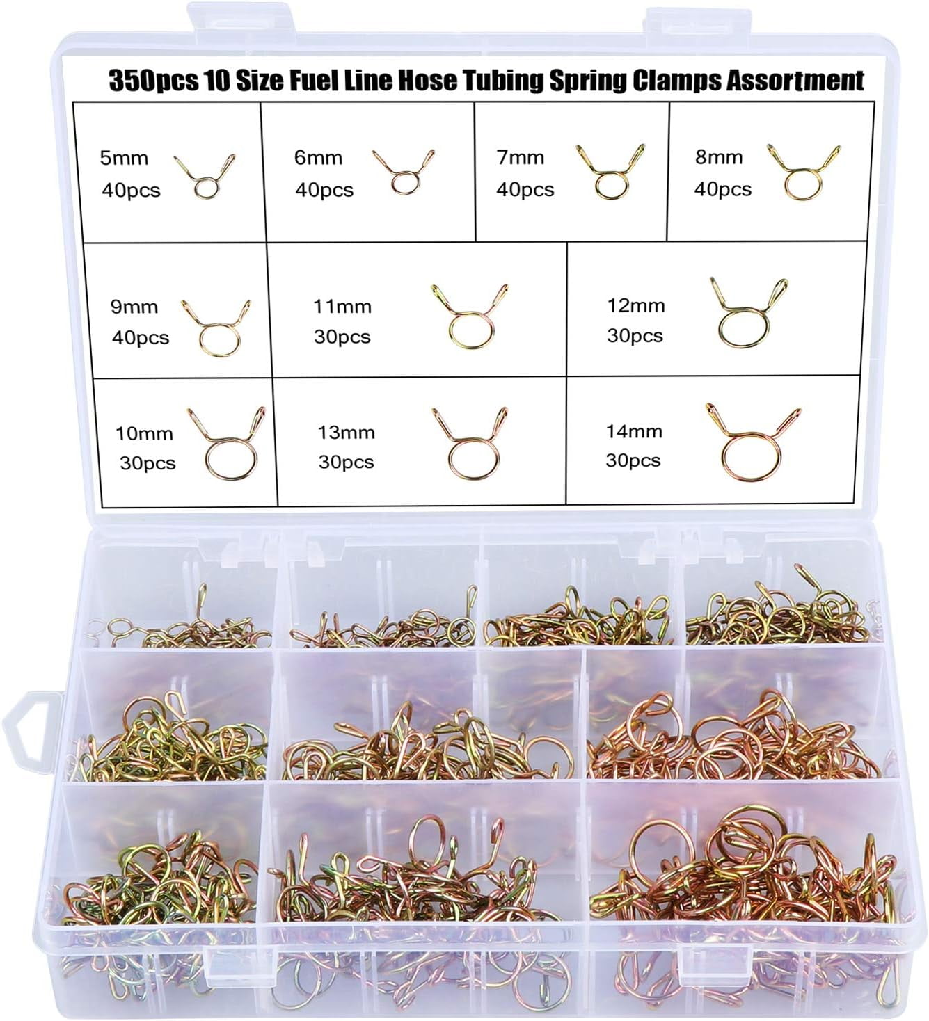 Fuel Carb Clip Clamp For Suzuki Models, Adjustable Spring Steel Hose ...