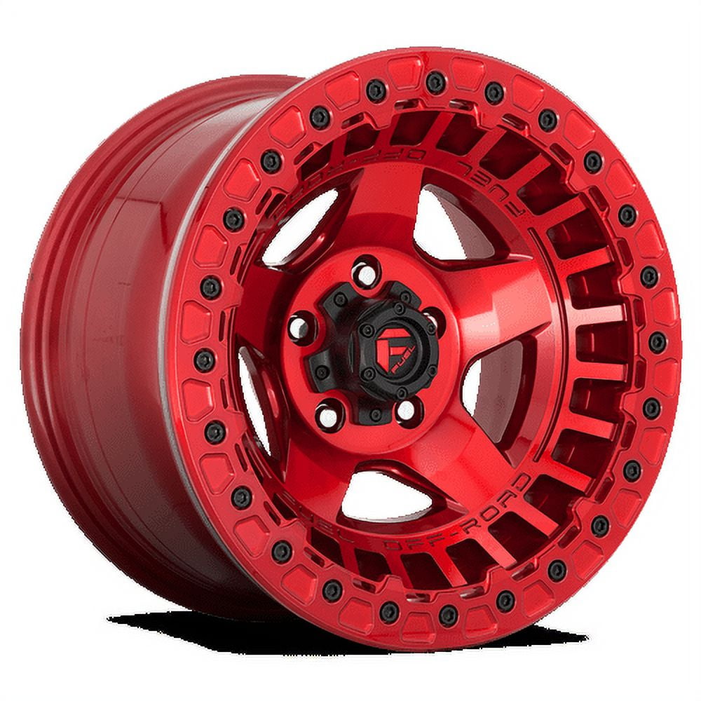 Fuel D117 Warp Beadlock 17X9 6X139.7 -15Et 125.1Cb Candy Red Wheel ...