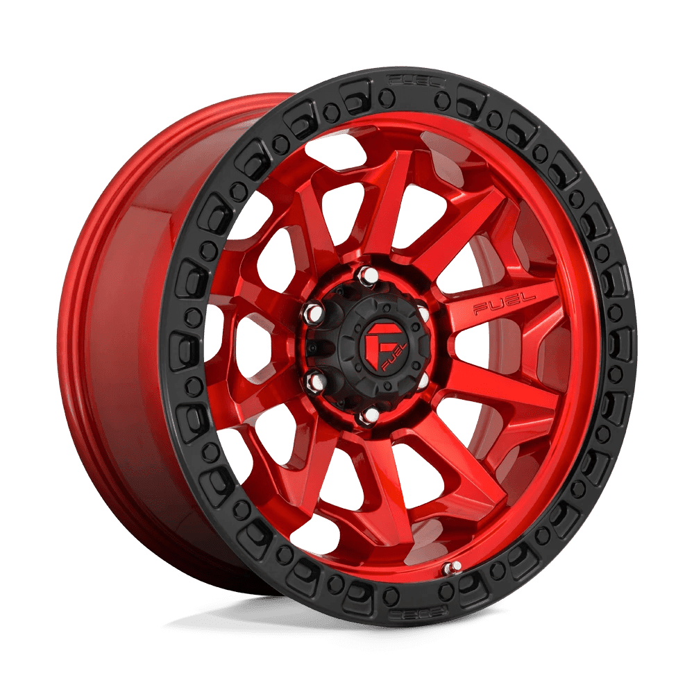 Fuel D695 Covert 16X8 6X139.7 1Et 106.1Cb Candy Red Black Bead Ring ...