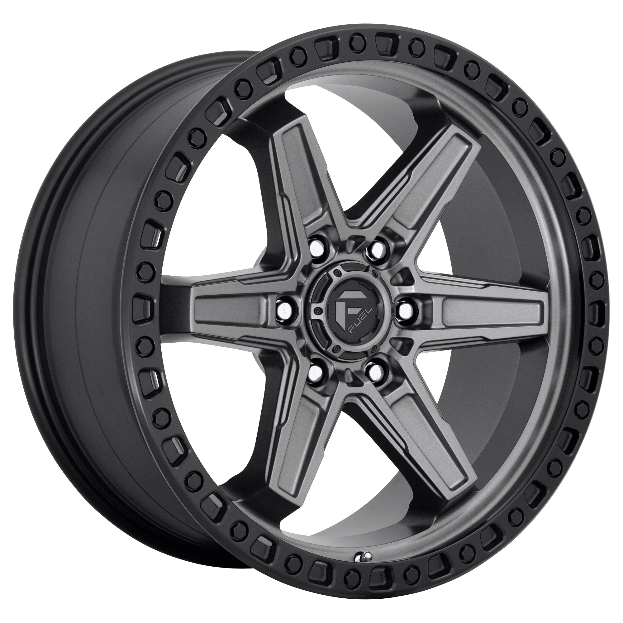 Fuel D698 Kicker 18X9 5X150 1Et 106.1Cb Matte Gun Metal Black Bead Ring ...
