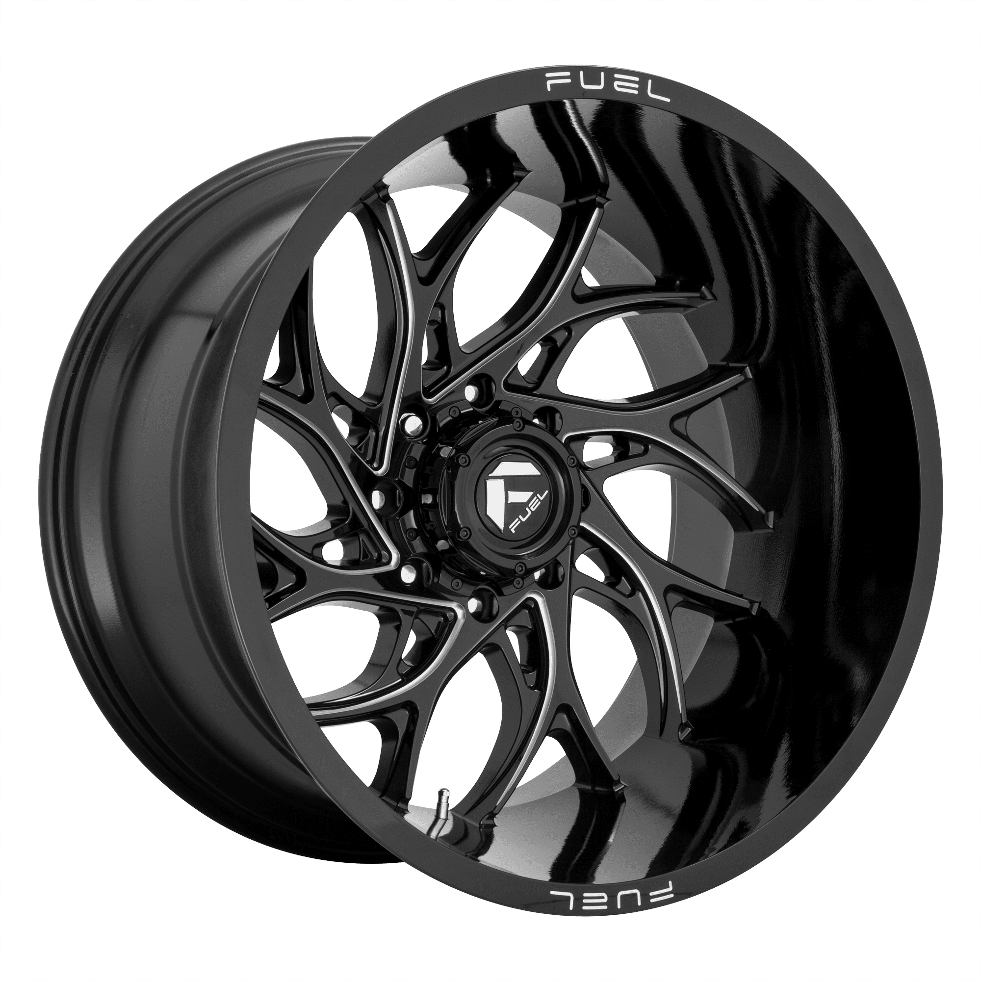 Fuel D741 Runner 22X10 5X139.7 -18Et 121.6Cb Gloss Black Milled Wheel ...