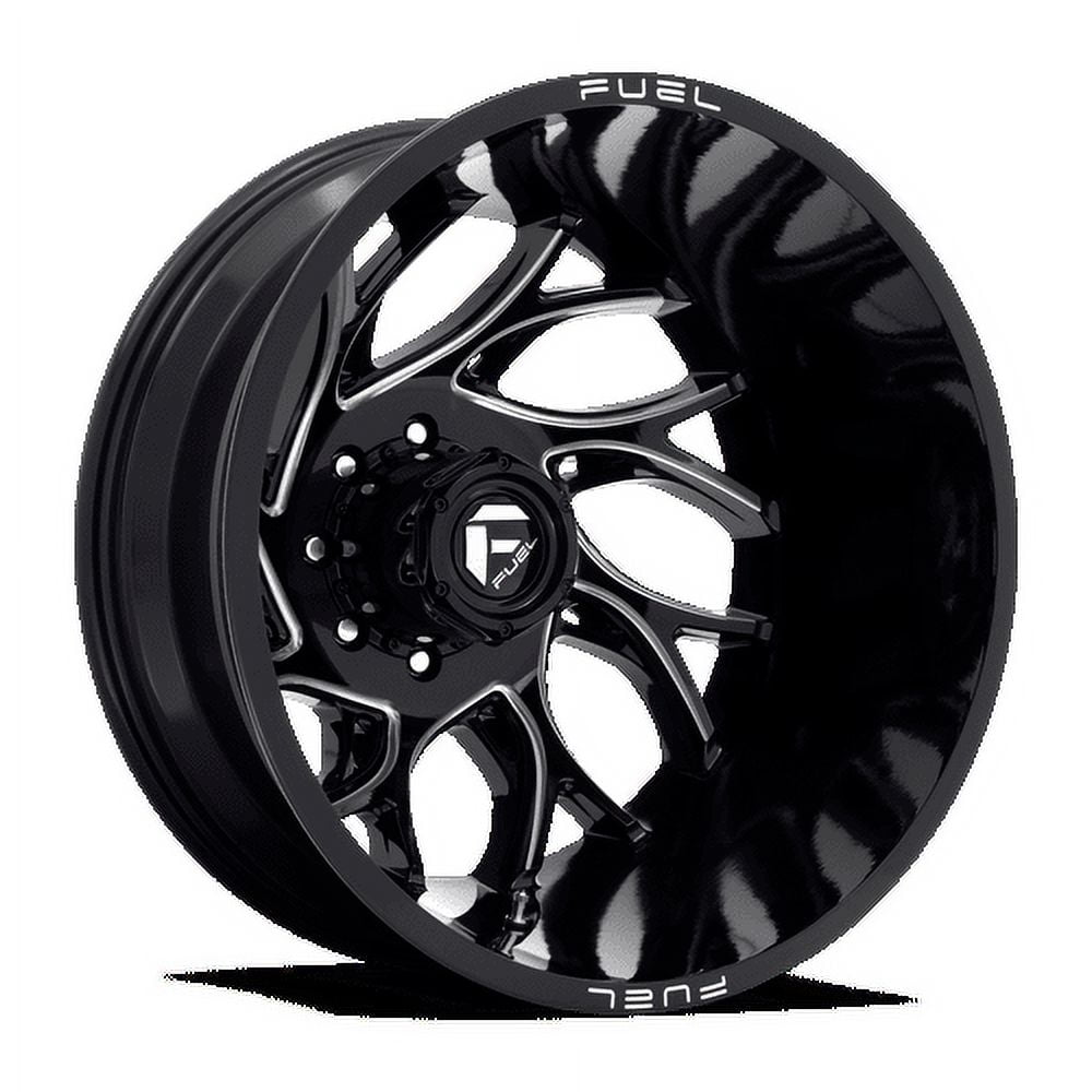 Fuel D741 Runner 22X8.25 8X210 -195Et 87.1Cb Gloss Black Milled Wheel ...
