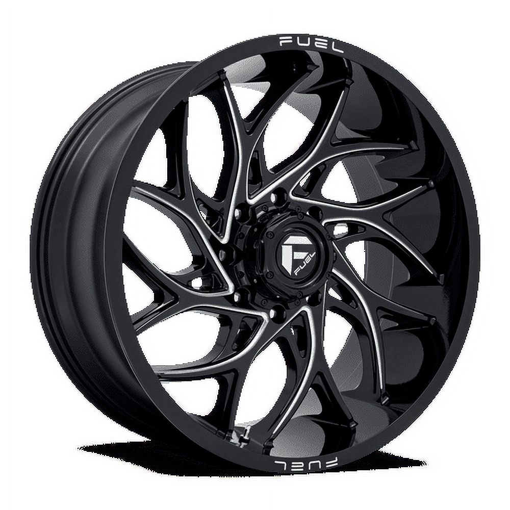 FUEL D741 RUNNER 24X11 6X139.7 FALSE 71.5CB GLOSS BLACK MILLED WHEEL ...