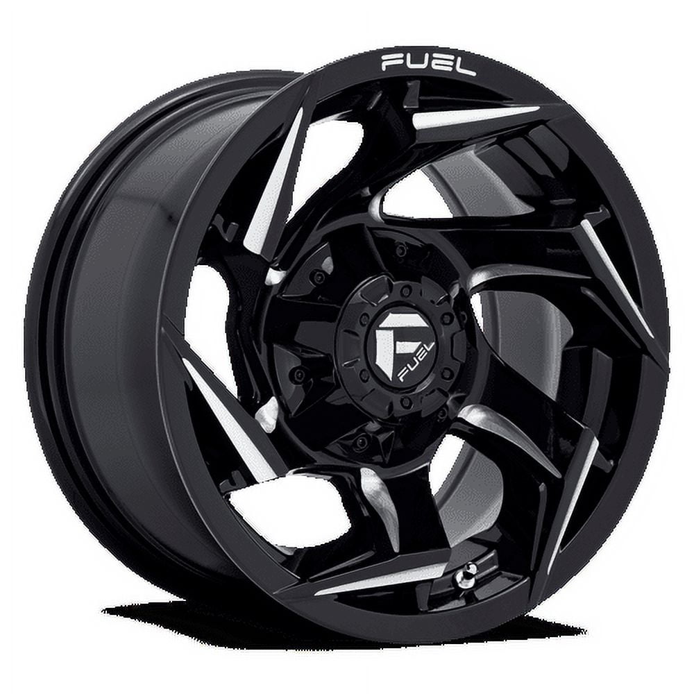 Fuel D753 Reaction 15X8 5X139.7 -18Et 106.1Cb Gloss Black Milled Wheel ...