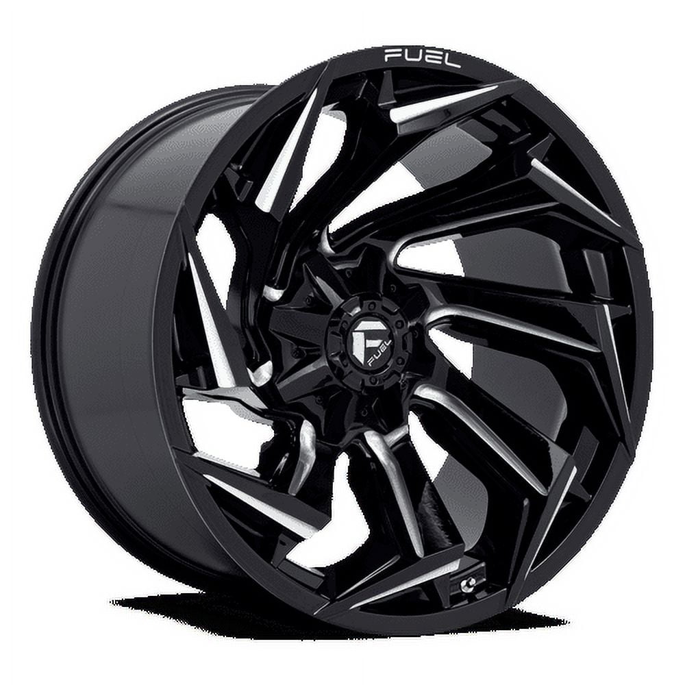 Fuel D753 Reaction 22X12 8X170 -44Et 125.1Cb Gloss Black Milled Wheel ...