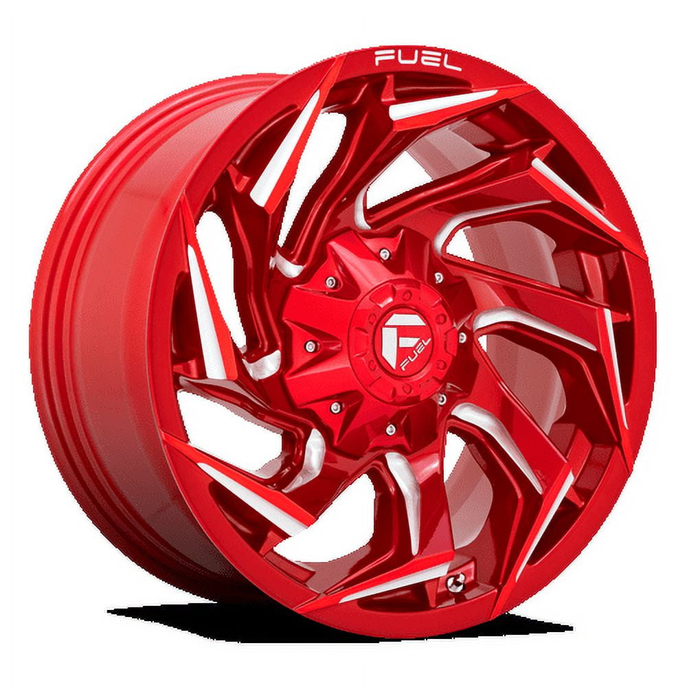Fuel D754 Reaction 18X9 8X165.1 -12Et 110.2Cb Candy Red Milled Wheel ...