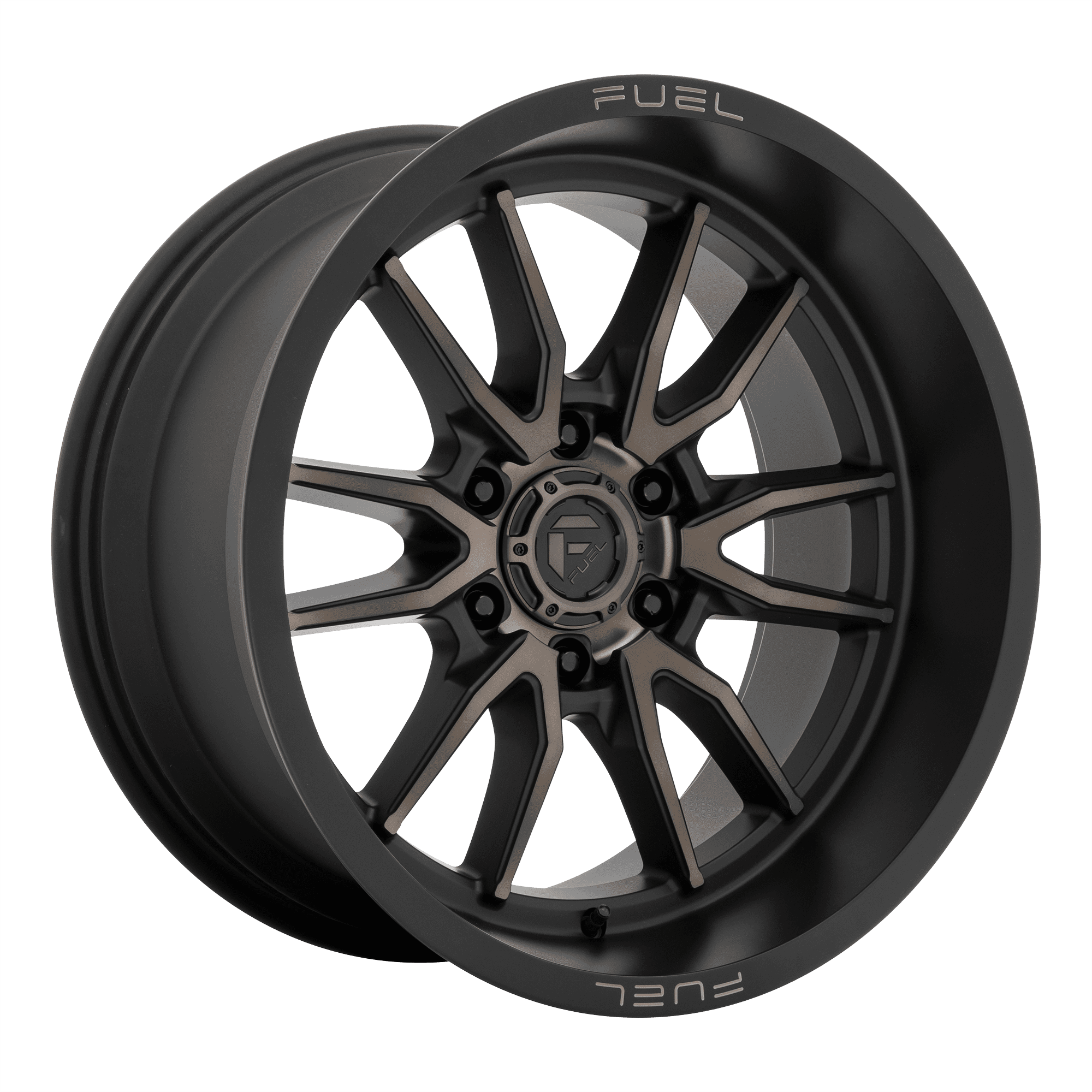 Fuel D762 Clash 24X12 6X139.7 -44Et 71.5Cb Matte Black Double Dark Tint ...