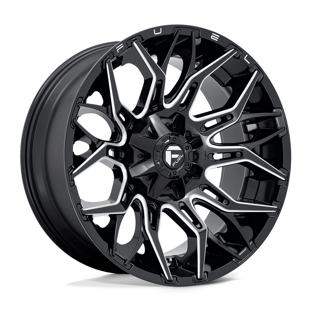 Fuel D769 Twitch 22X10 8X180 -18Et 110.2Cb Glossy Black Milled Wheel ...