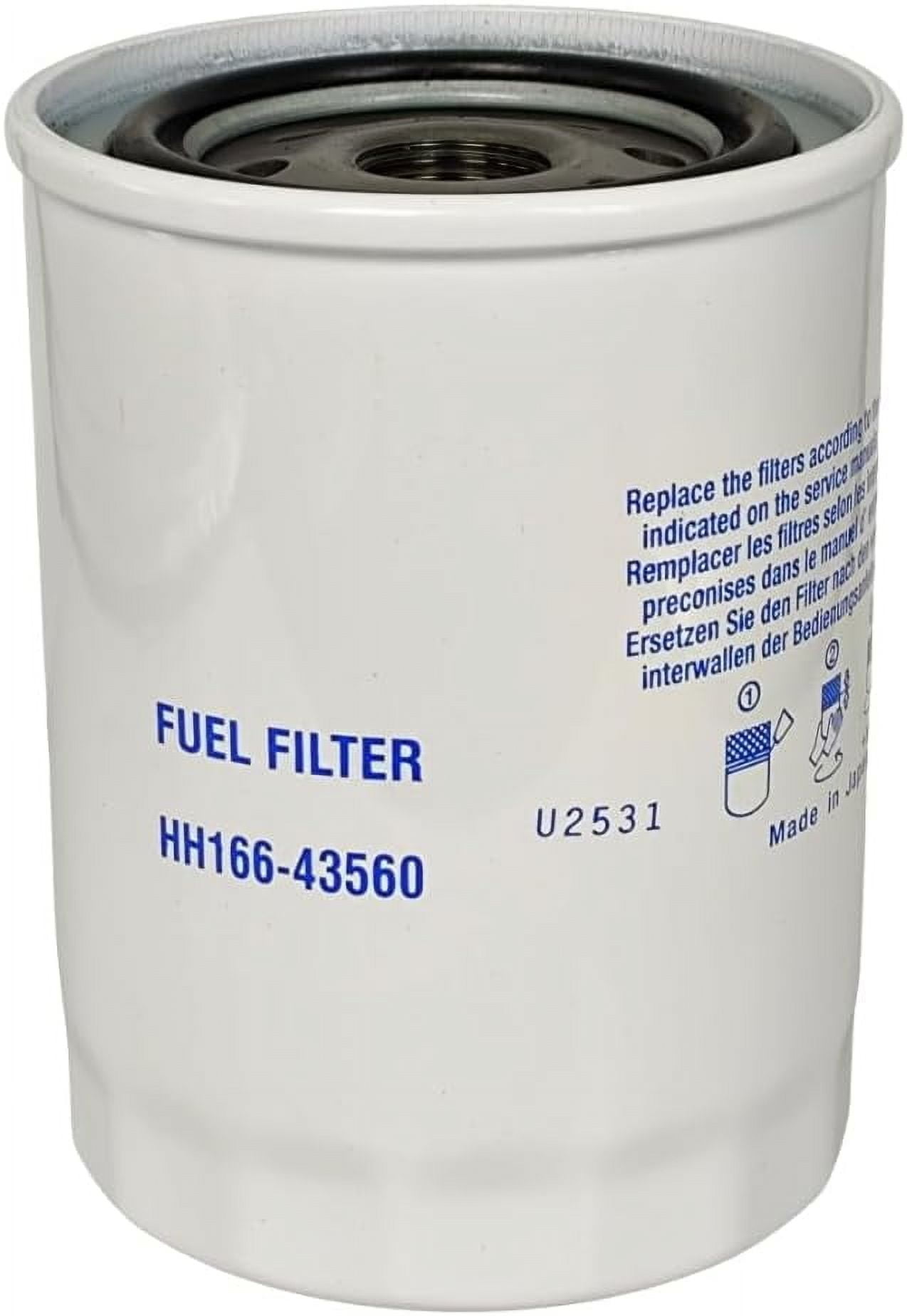 Fuel Filter 16631-43560 HH166-43560 for Kubota KX080-3T SVL75 SVL75-2 ...