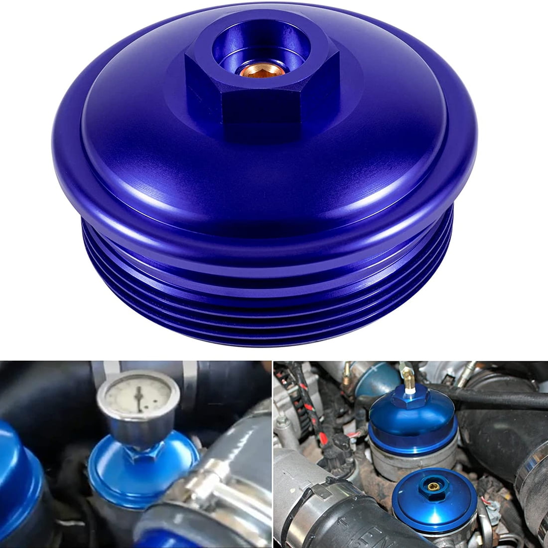 Fuel Filter Cap Tool 1/8" NPT Port for 2003-2007 Ford 6.0L Powerstroke ...