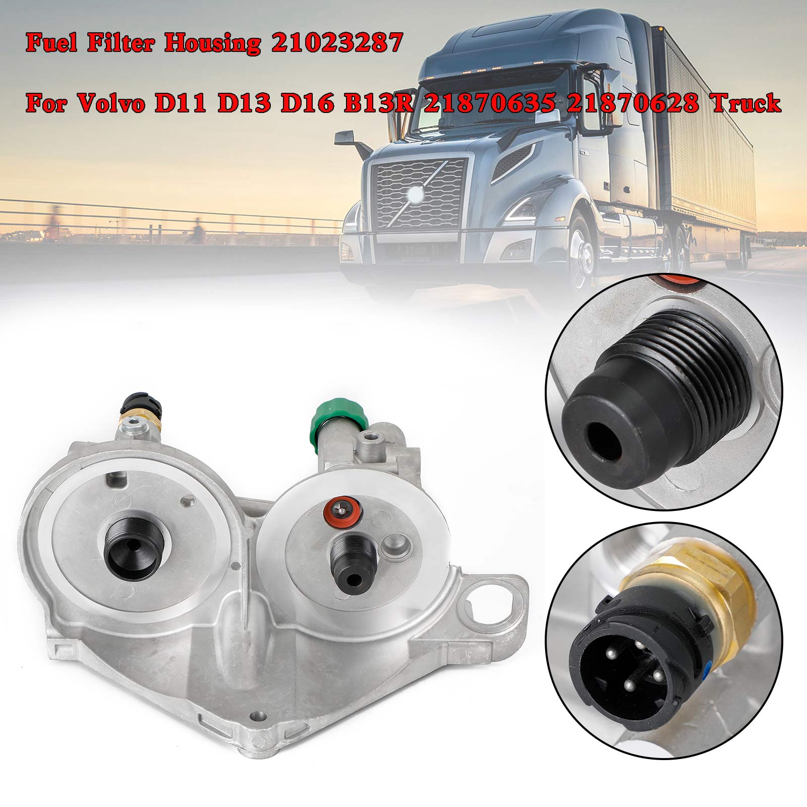 Fuel Filter Housing 21023287 For Volvo D11 D13 D16 B13R 21870635 ...