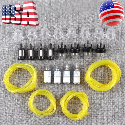Fuel Filter Line Hose Primer Bulb Kit For Poulan Weed Eater Gas Trimmer ...