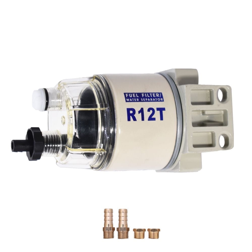 Fuel Filter Water Separator R12T Replacement for Marine Spin-on 10 ...