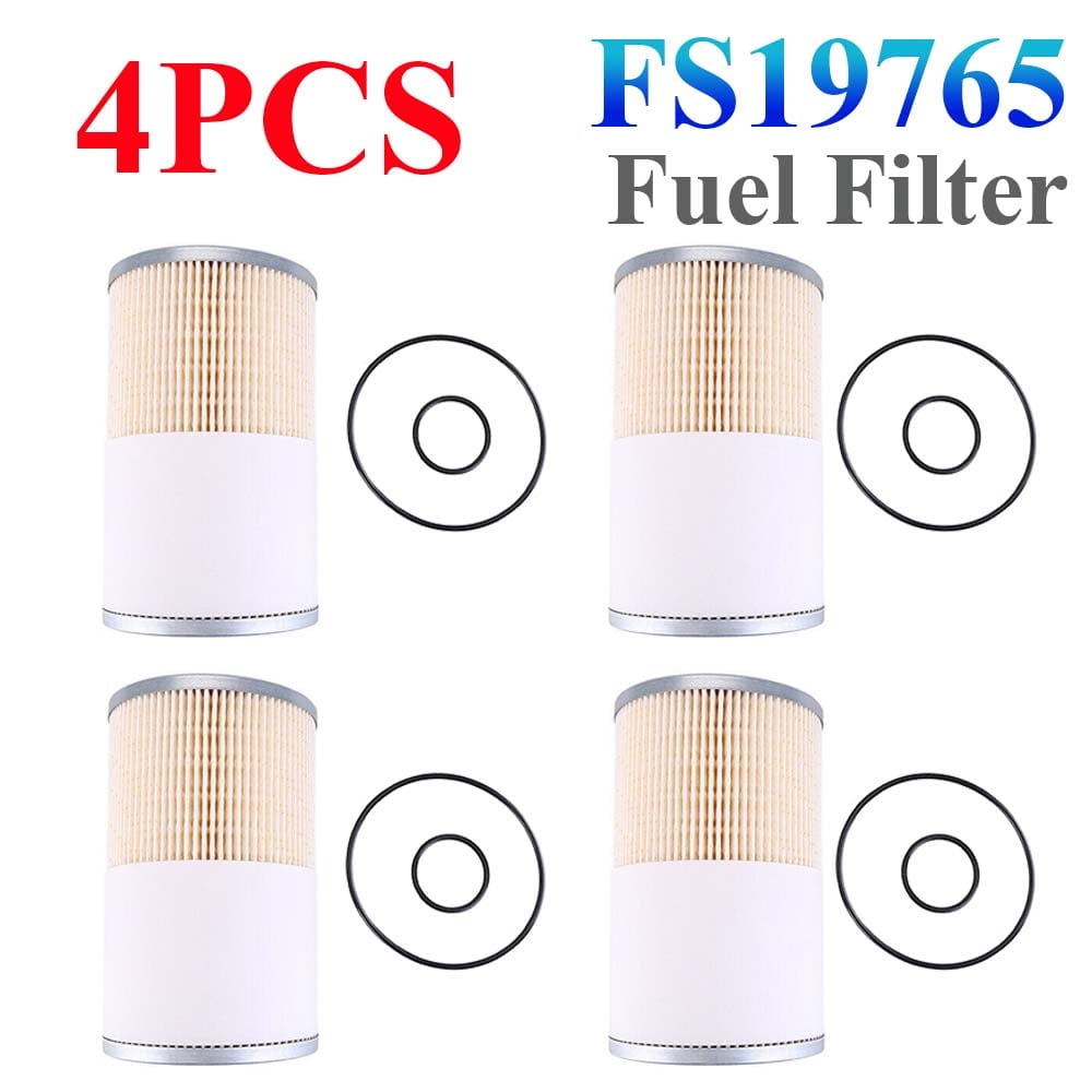 Fuel Filter with Water Separator Kit FS19765 For Cummins (PACK OF 4 ...