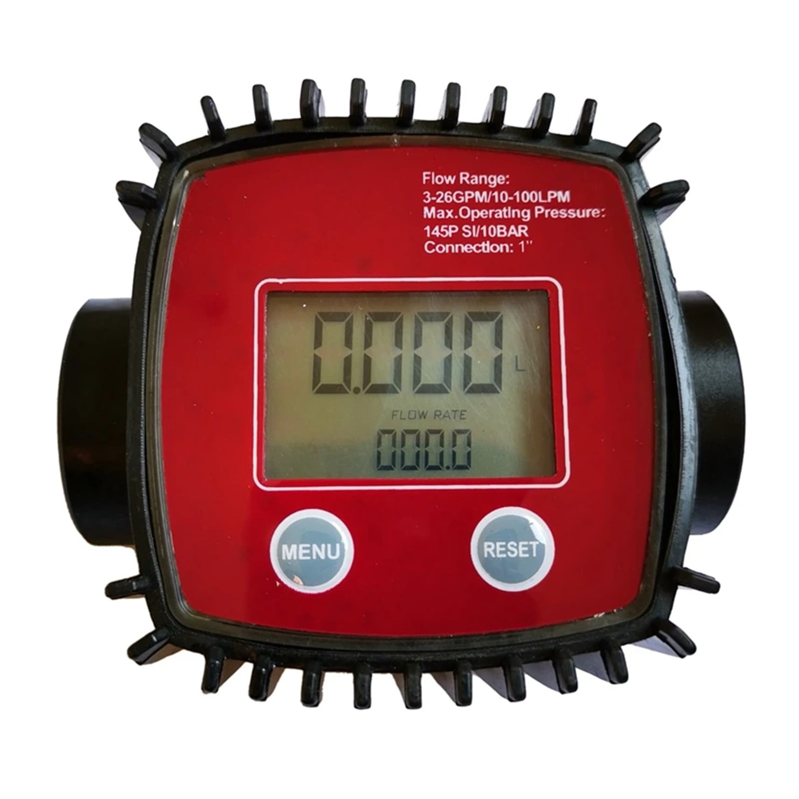 Fuel Flow Meter K25 Stainless Steel Inner Screw Nylon Shell Digital LCD ...