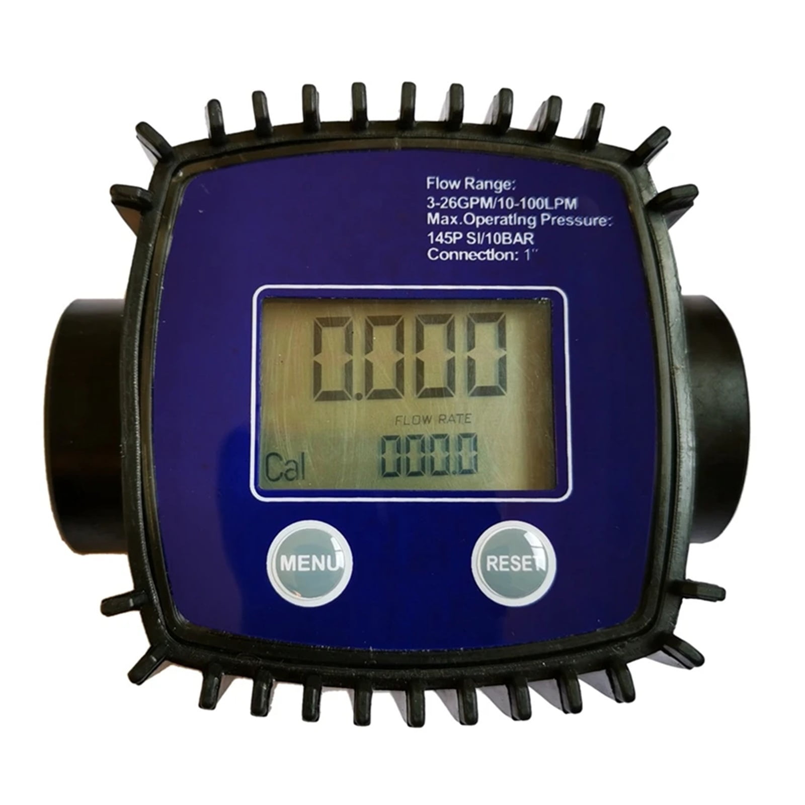 Fuel Flow Meter K25 Stainless Steel Inner Screw Nylon Shell Digital LCD ...