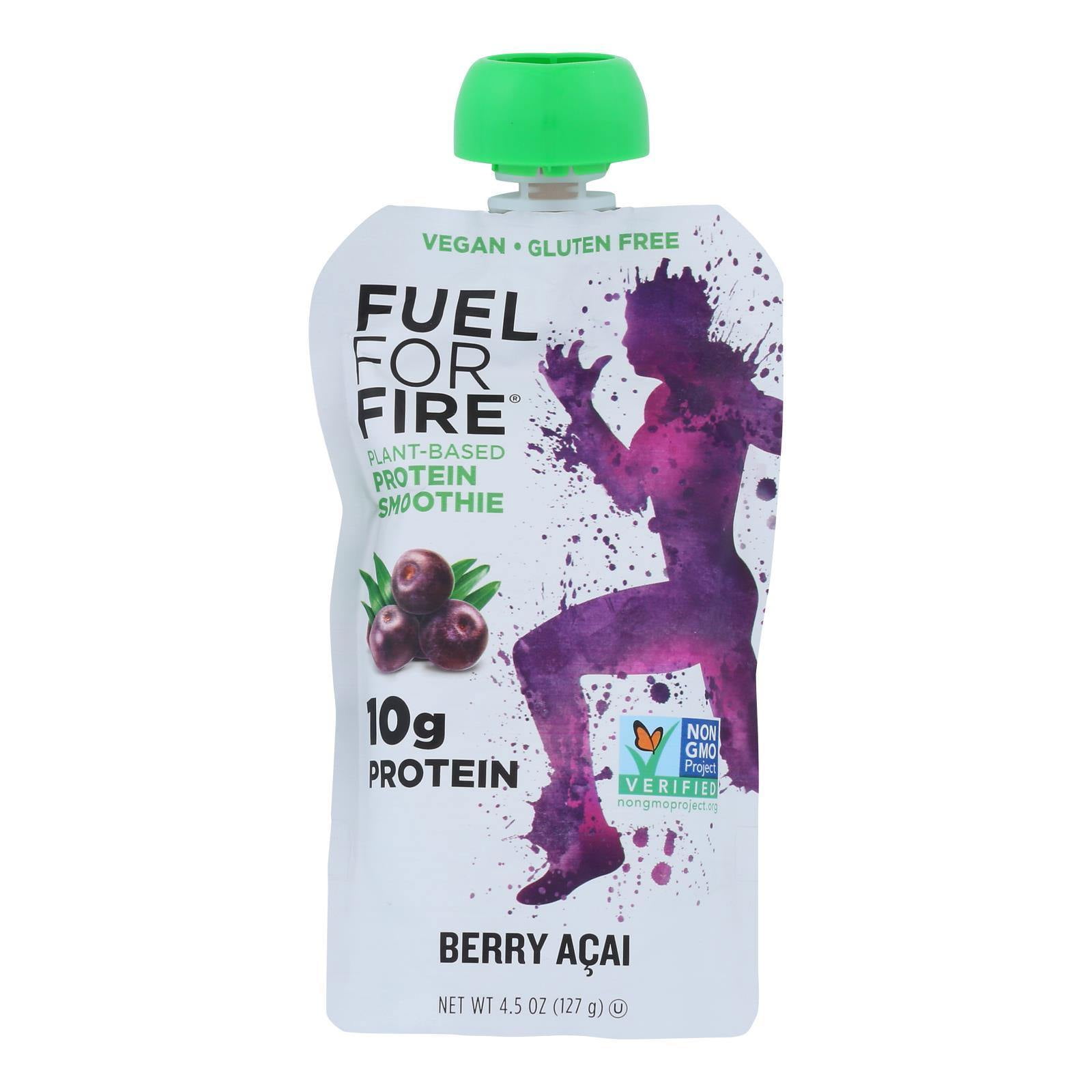 Fuel For Fire: Berry Acai Plant Protein Fruit Smoothie, 4.5 Oz ...