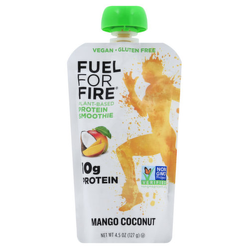 Fuel For Fire Mango Coconut Protein Smoothie 4.5 oz Package May Vary ...