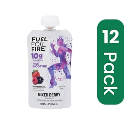 Fuel For Fire Mixed Berry Smoothie 4.5 oz (Pack Of 12) - Walmart.com