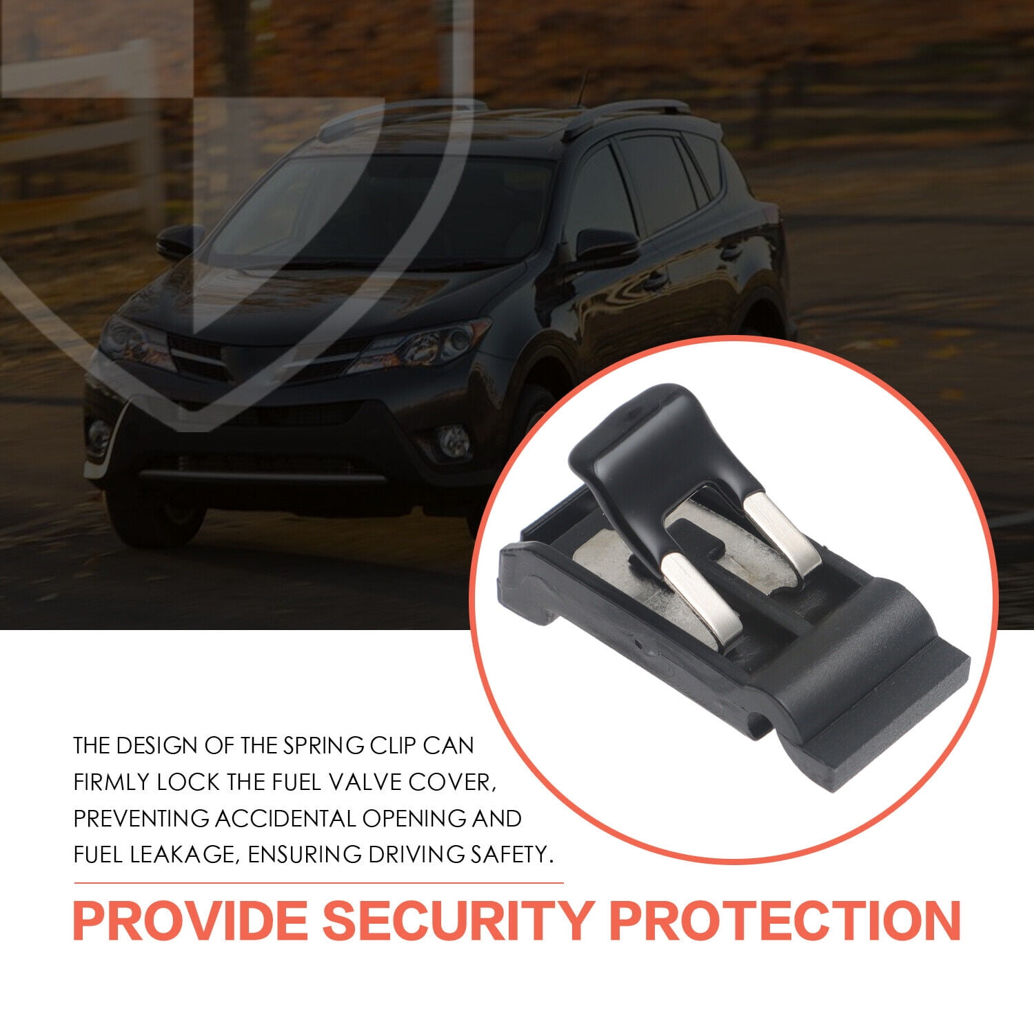 Fuel Gas Door Release Lever Spring Clip Black Fit for 2009-2012 Toyota ...