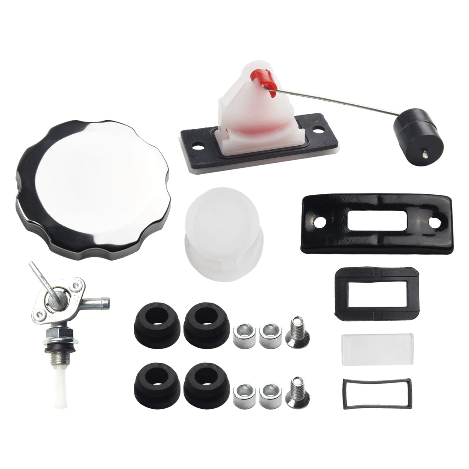 Fuel Gas Tank Generator Petcock Filter Gauge Cap Universal 5 Gallon 7 ...