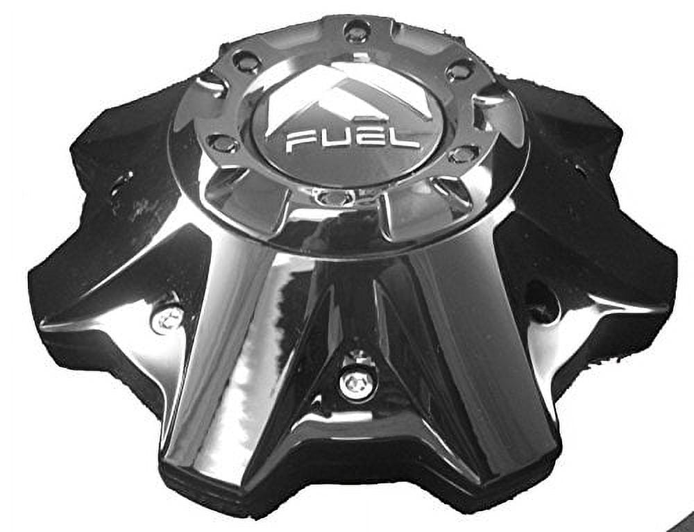 Fuel Gloss Black Black Rivets Custom Wheel Center Caps Set of Two (2 ...