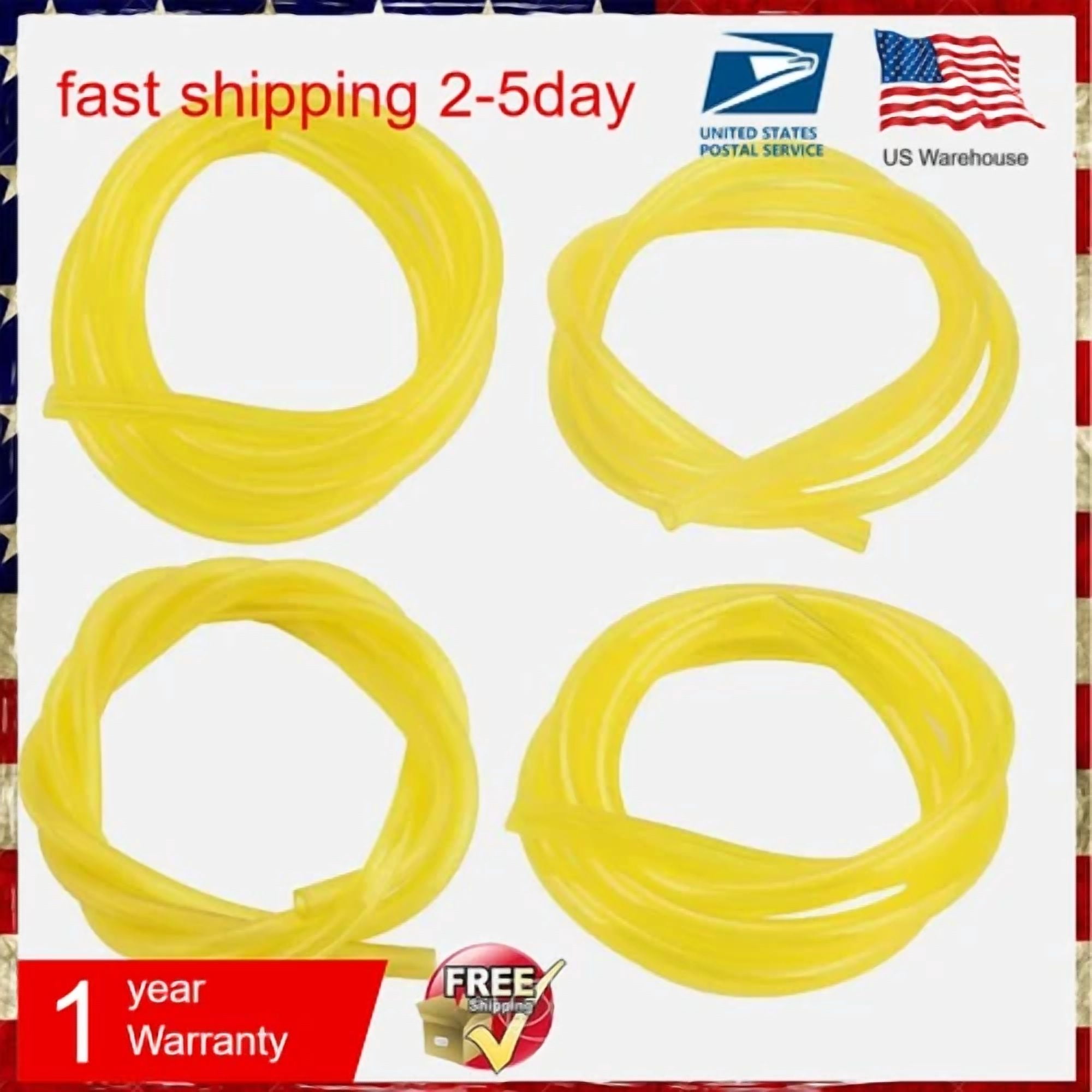 Fuel Hose For Chainsaw, 4/16 Ft, Gasoline Tubing, Weed Eater, 2-Cycle ...