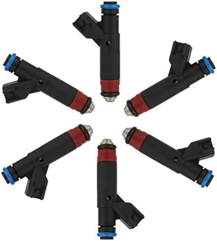 Fuel Injector,6 pcs 1 Holes Replacement Fuel Injectors Engine Part fit ...