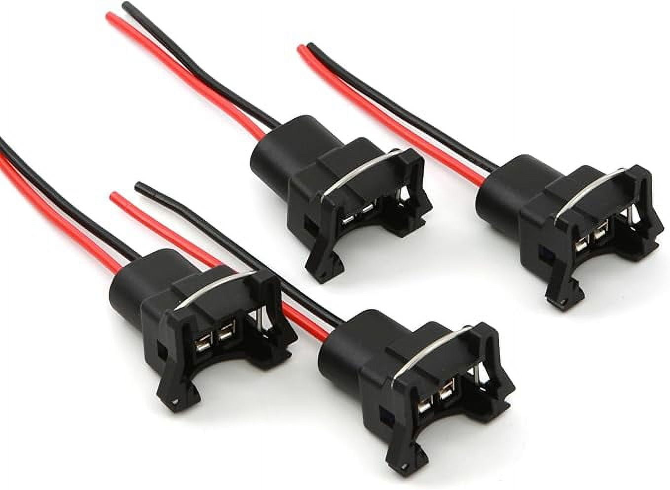 Fuel Injector Connector EV1 Type - 4 PACK Plug Clip Pigtail by ...