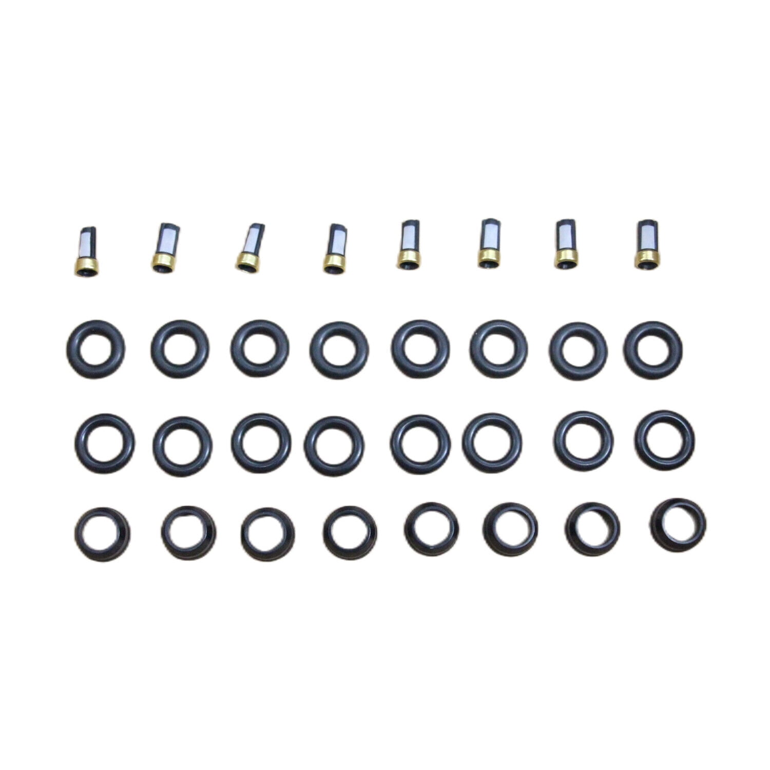 Fuel Injector Rebuild Seal Kit Rings Filters Caps for GMC 4.8L 5.3L 6 ...