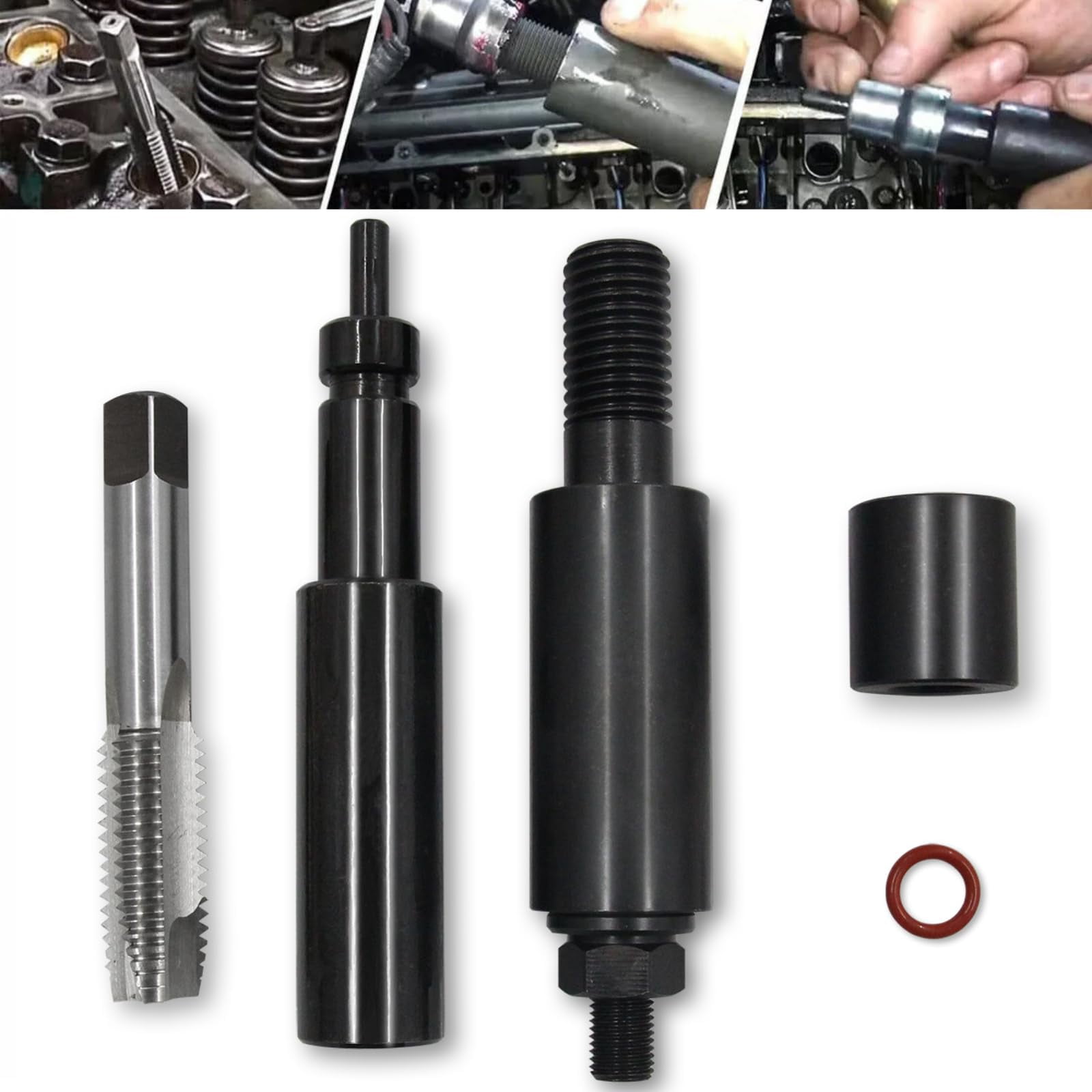 Fuel Injector Sleeve/Cup Remove & Install Tool Kit for All Ford Engines ...