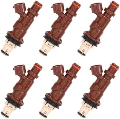 Fuel Injectors 4Holes Engine Fuel Injectors Set of 6 Replacement for ...