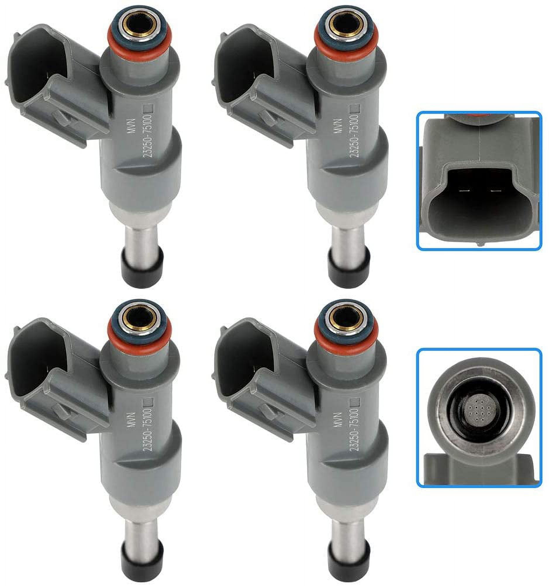 Fuel Injectors ECCPP 4 pcs 12 Holes Fuel Injector Kit 23209-79155 fit ...