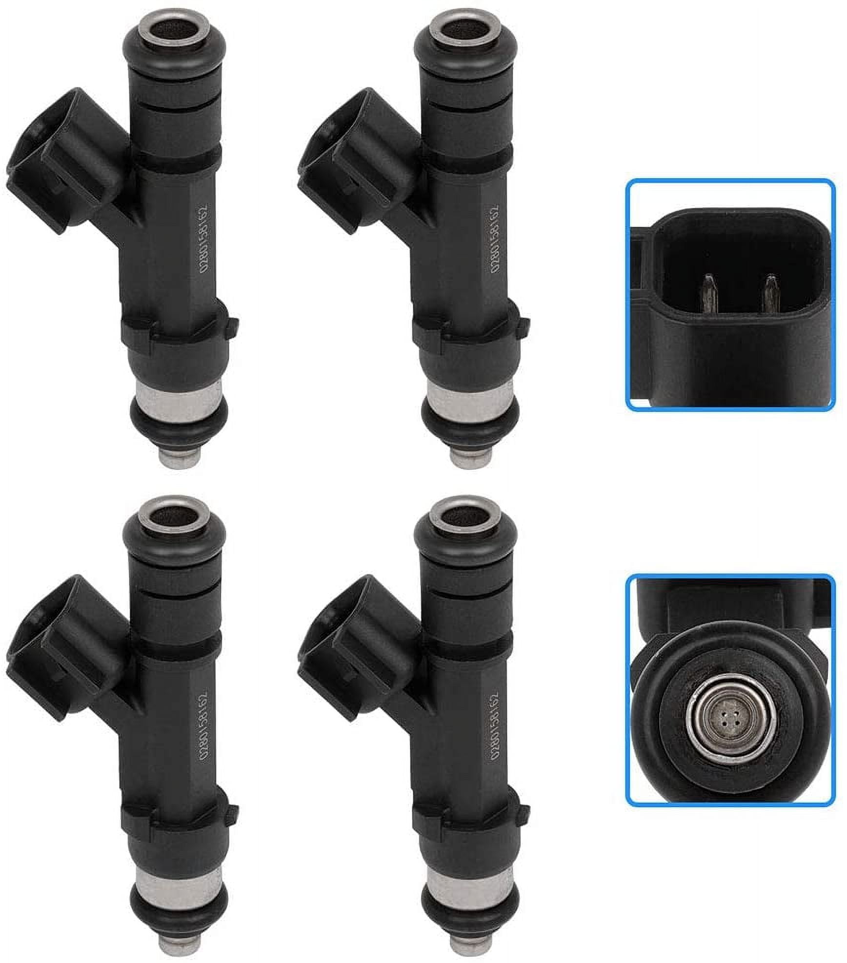 Fuel Injectors ECCPP 4pcs 4 Holes Fuel Injector Kit 0280158162 fit for ...